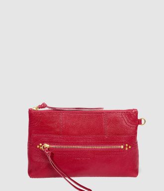 Jerome Dreyfuss Pochette Lucky Clutch Carmin