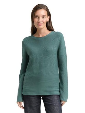 Tom Tailor 1016350 Pull-Over, 10697-Sea Pine Green, L Femme