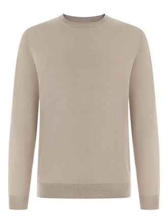 Boggi Milano crew neck knitwear - Nude