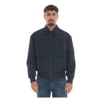 HUGO BOSS Stilvolle Bomberjacke mit Rei&szlig;verschluss - - Jackets - Herren - Blau - M