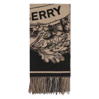 Burberry Luxuri&ouml;ser Cashmere Schal Mit Fransensaum - - Accessories - Herren - Beige - ONE SIZE