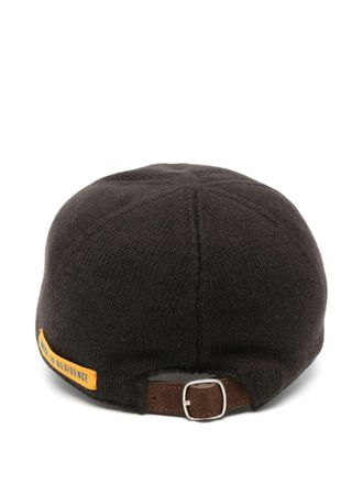 Guest In Residence Wool and Cashmere Knit Baseball Cap - Brown