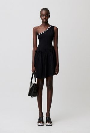 Claudie Pierlot Robe maille fleurs crochet