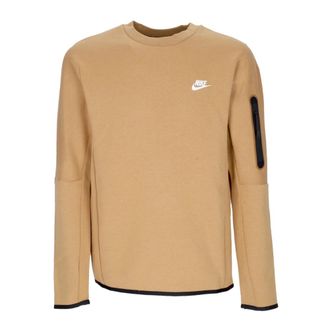 Nike Tech Fleece Crewneck Sweatshirt - - Sport - Herren - Beige - M