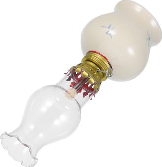 Valiclud &Ouml;llampen Aus Keramik Rustikale Petroleumlampe Laterne F&uuml;r Innenbereich Klare &Ouml;llampenglas Sturmlampe Zur Notbeleuchtung Dekoration Im Vintage-Stil