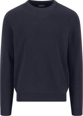 Fynch-Hatton Strickpullover aus Merino-Kaschmir mit Strukturmuster Navy/XXL
