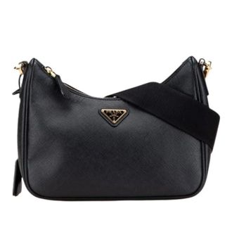 Prada Pre-owned Leder Crossbody Bag - - Pre-owned - Damen - Schwarzk - ONE SIZE