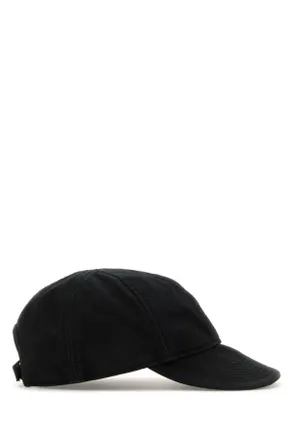 Miu Miu Womens Slate Cotton Baseball Cap Black