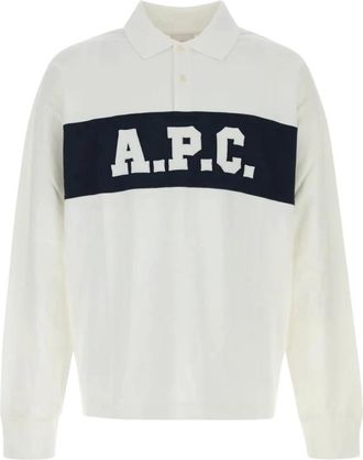 A.P.C. A.p.c., Homme, Tops, Blanc, Taille: S Polo Alexis