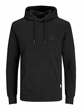 Jack & Jones Jjebasic Logo Hood Sweat &Agrave; Capuche Homme, Noir, M (EU)