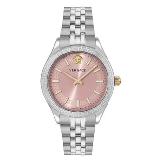Versace Femme, Accessoires, Gris, Taille: ONE Size Montre analogique ronde