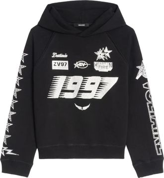 Zadig&Voltaire Strass Georgys Mo Multicross Hoodie - Schwarz