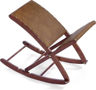 Maximex Pouf &agrave; bascule en bois KOMFORT