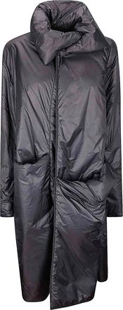 Maria Calderara Manteau Au Genou - Noir