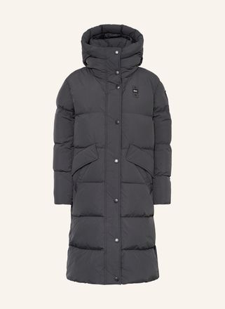 Blauer Daunenmantel Lena schwarz