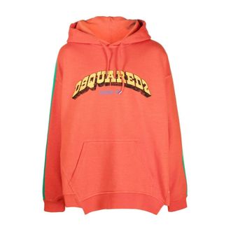 Dsquared2 Roter Hoodie - - Sweatshirts & Hoodies - Herren - Rot - S