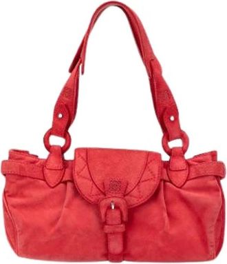 Loewe Sac port&eacute; &eacute;paule Pre-owned - Femme - Pre-owned - Rouge - Taille: ONE Size