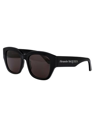 Alexander McQueen Womens Sunglasses Am0451sa Black-Black-Grey Acetate Black/black/grey