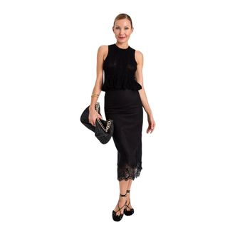Twinset Damen, R&ouml;cke, Schwarzk, MGr&ouml;&szlig;e