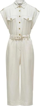 Salsa Femme, Combinaisons et Ensembles, Beige, Taille: 40 FR Combinaison avec ceinture