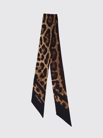Dolce & Gabbana Seiden-Bandeau mit Animal-Print