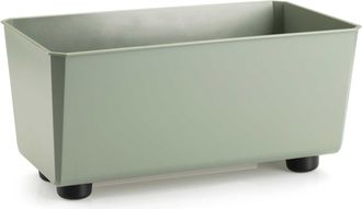 HowHomely Blumentopf gr&uuml;n | Blumen&uuml;bertopf 28x17x14 cm | Langlebige und Leichte &Uuml;bertopf f&uuml;r Deko Wohnzimmer Schlafzimmer Bad oder B&uuml;ro | Moderne Dekoration