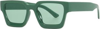Generic Lunettes De Soleil Carr&eacute;es &Agrave; Petite Monture For Hommes, For Lext&eacute;rieur, Les Vacances, La Conduite(Green)