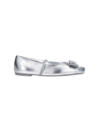 Ferragamo Ballet Flats New Vara Plate