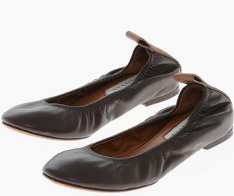 Lanvin Leather Ballet Flats with Leather Sole size 36