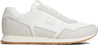 Tommy Jeans Homme, Chaussures, Blanc, Taille: 41 EU Baskets Plate Logo