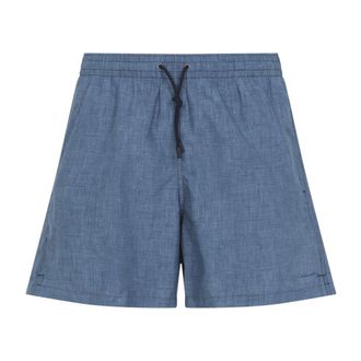 Canali Homme, Maillots de bain, Bleu, Taille: S Short de bain &agrave; cordon de serrage