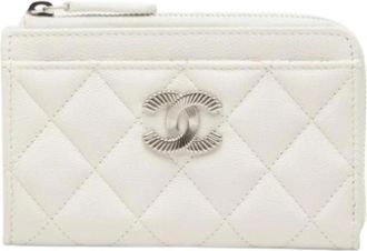 Chanel unisex, Pre-owned, Blanc, Taille: ONE Size Porte-cartes Pre-owned