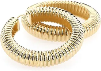 Amina Muaddi Gold Orecchini Earrings
