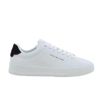 Tommy Hilfiger Homme, Chaussures, Blanc, Taille: 43 EU Baskets Court en Cuir