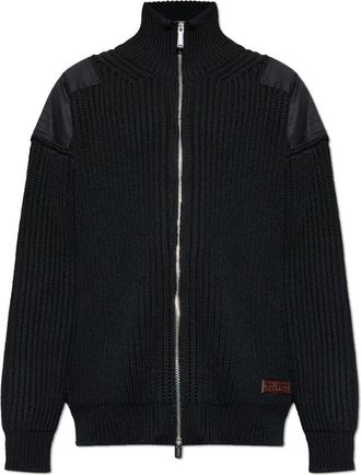 Dsquared2 Homme, Pulls, Noir, Taille: 2XL Wool Cardigan