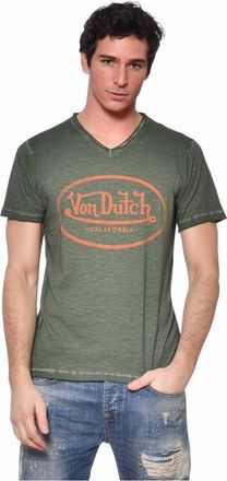 Von Dutch T-shirt homme slim fit Col V Ron