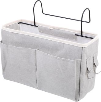 Happyyami H&auml;ngende Aufbewahrungstasche aus Polyester Nachttisch Organizer mit Gro&szlig;em Fassungsverm&ouml;gen Stabile Bett H&auml;ngetasche f&uuml;r Kleinigkeiten und Fernbedienu