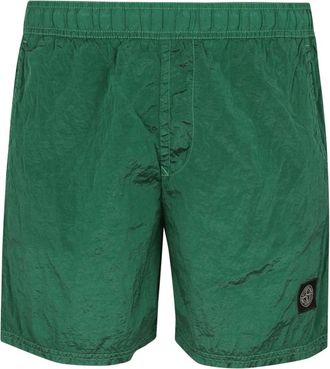 Stone Island Homme, Maillots de bain, Vert, Taille: XL B100004 Nylon Metal Swim Shorts