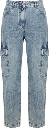 Moorer Femme, Jeans, Bleu, Taille: W29 Jean Droit Taille Haute