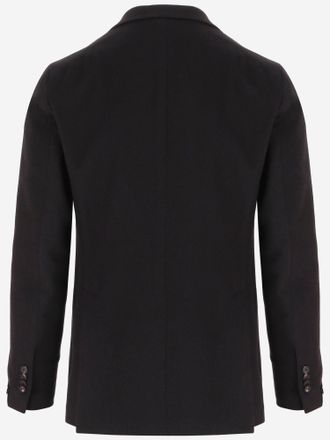 Tagliatore Mens Jacket Camel Fabric, Black