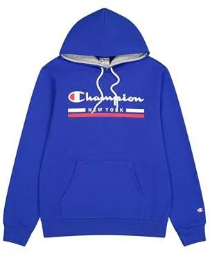 Champion Legacy Graphic Shop Authentic (220245) -Soft Compact Powerblend Fleece Sweatshirt à Capuche, Bleu (BS008), L Homme