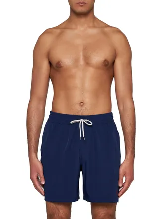 Polo Ralph Lauren Mens Logo Swim Shorts Blue Recycled Polyester Beachwear Sea Clothing