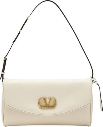 Valentino Garavani Femme, Sacs, Blanc, Taille: ONE Size Vain VLogo Clutch