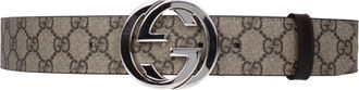 Gucci Hommess Ceinture en tissu beige