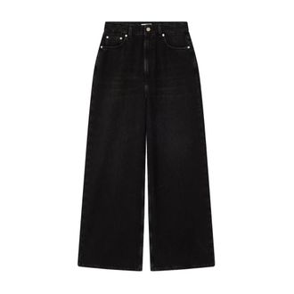Ganni Soft Rigid Denim Baggy Jeans - - Jeans - Damen - Schwarzk - W25