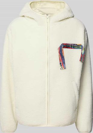 Carlo Colucci Oversized Fleecejacke aus Teddyfell