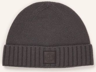 Stone Island Cashmere-M&uuml;tze Ghost grau