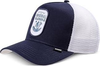 Djinns Casquette de camionneur originale en maille, bleu marine/blanc, taille unique