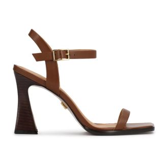 Kazar Kazar Braune Sandalen mit einzigartigem Absatz - - Shoes - Damen - Braun - 36 EU