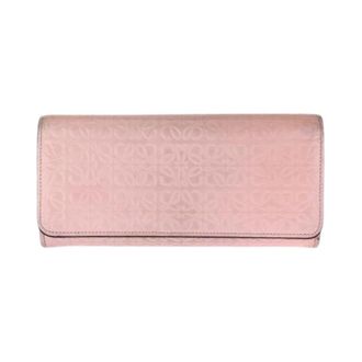 Loewe Pre-owned Anagram Leder Lange Geldb&ouml;rse - - Pre-owned - Damen - Rosa - ONE SIZE